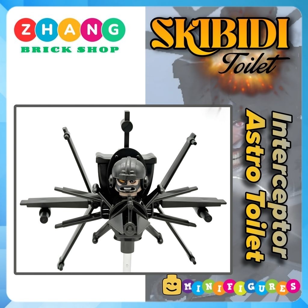 Skibidi Toilet Interceptor Astro Toilet man Minifigures assembly toy ...