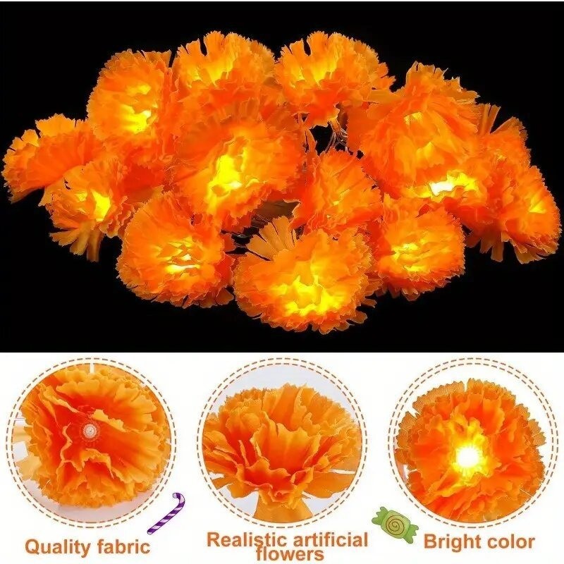 2025 Deepavali 20LED Marigold String Light Deepavali Decoration item ...