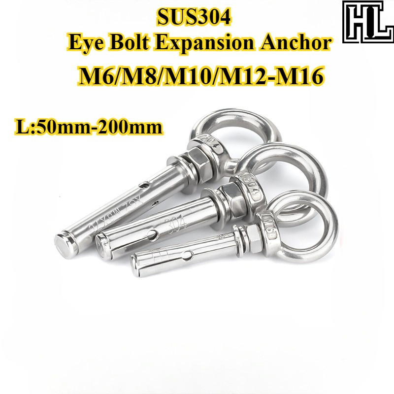 [HL-PZLS] SUS304, Eye Bolt Expansion Anchor, M6/M8/M10/M12-M16 ...
