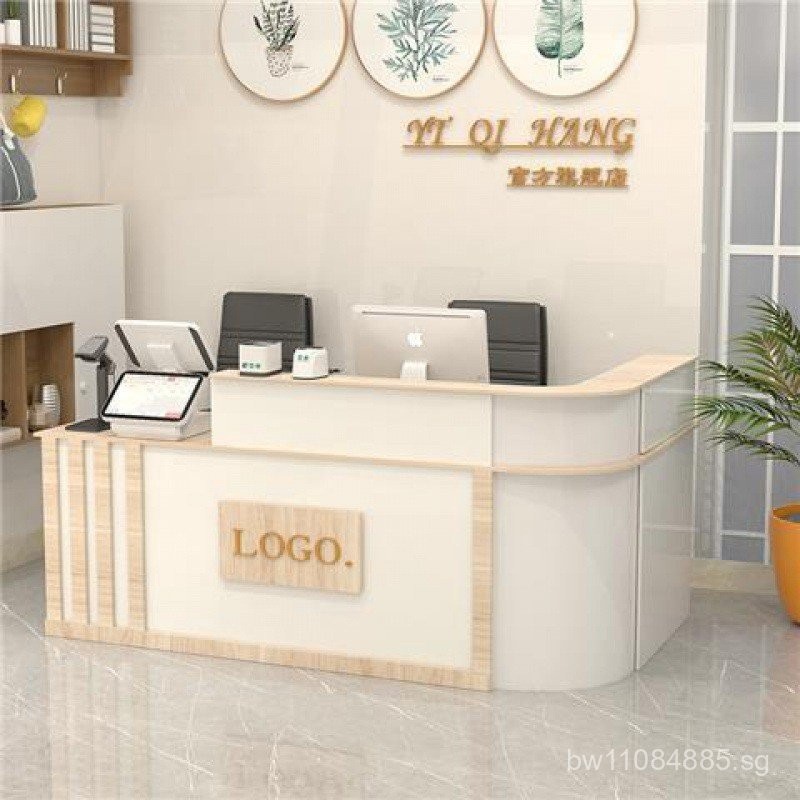 Shop Curved Front Desk Bar Counter No Front Desk Semi-Circular Corner ...