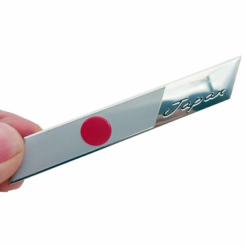 Jdm Japan Flag Car Motorbike Sticker Aluminum Jdm Flag Logo Emblem ...