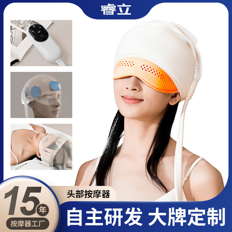 Head Massager Scalp Temple Rechargeable Fully Automatic Sleep Heat ...