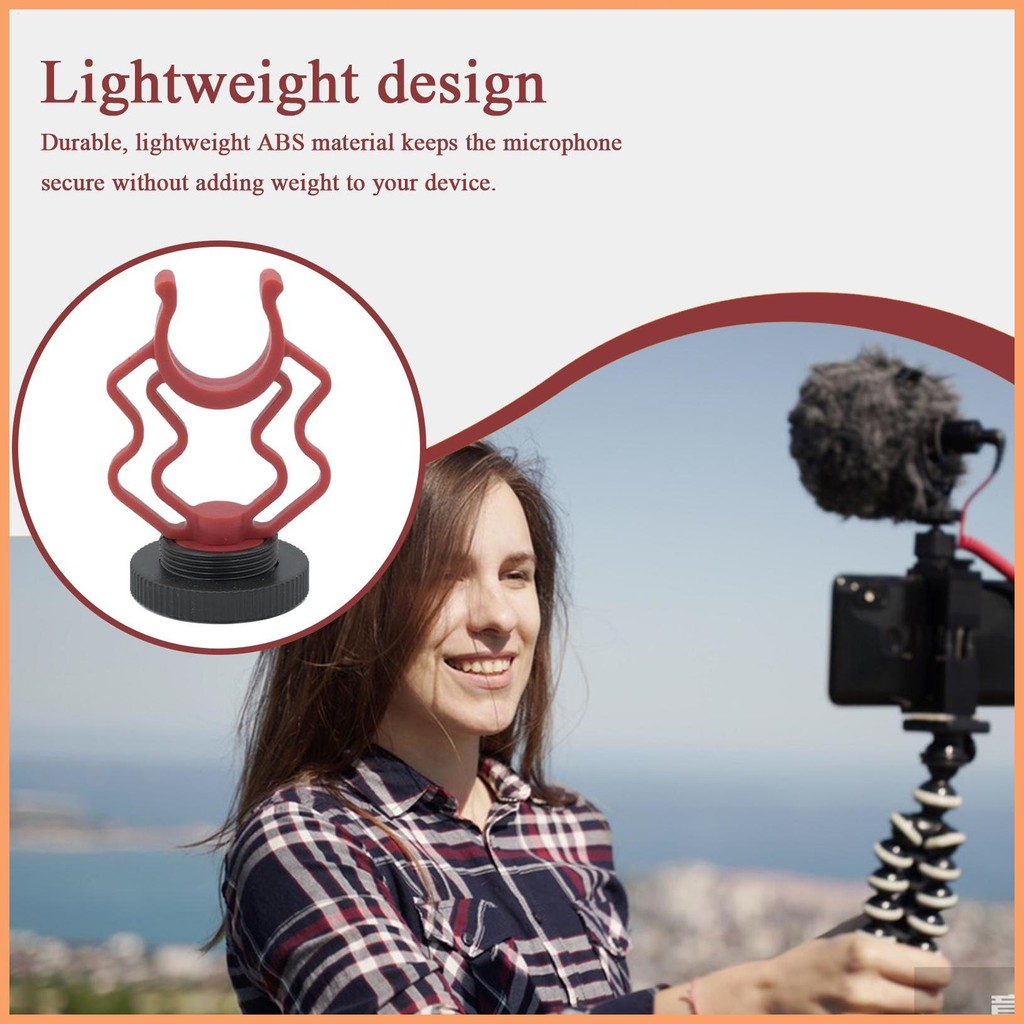 Microphone Shock Holder Camera Microphone Holder Recording Mic Stand ...