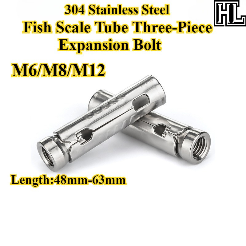 [HL-PZLS] 304 Stainless Steel, Fish Scale Tube Three-Piece Expansion ...