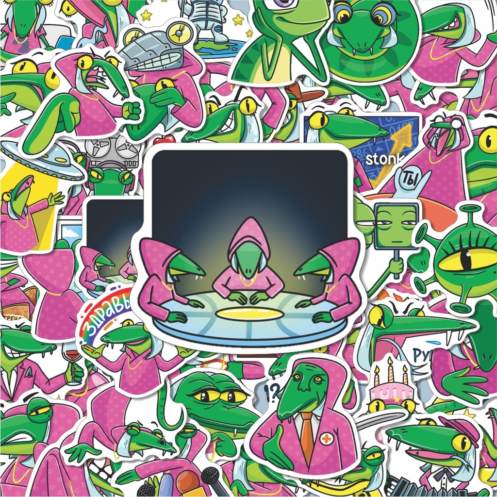 HP 100PCS Cute Vk Zmeyana Vd Stickers Aesthetic Stickers Waterproof ...