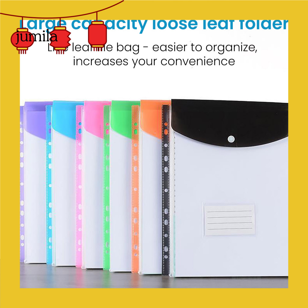 [JU] A4 Binder File Bag File Storage Device 6 Pcs A4 Plastic Binder ...