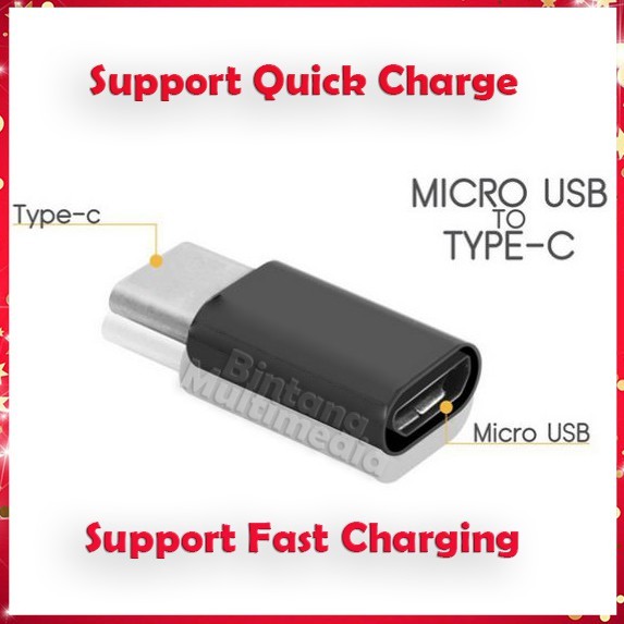 Micro USB Connection to Type-C Plug Adapter Type C Converter UsbC ...