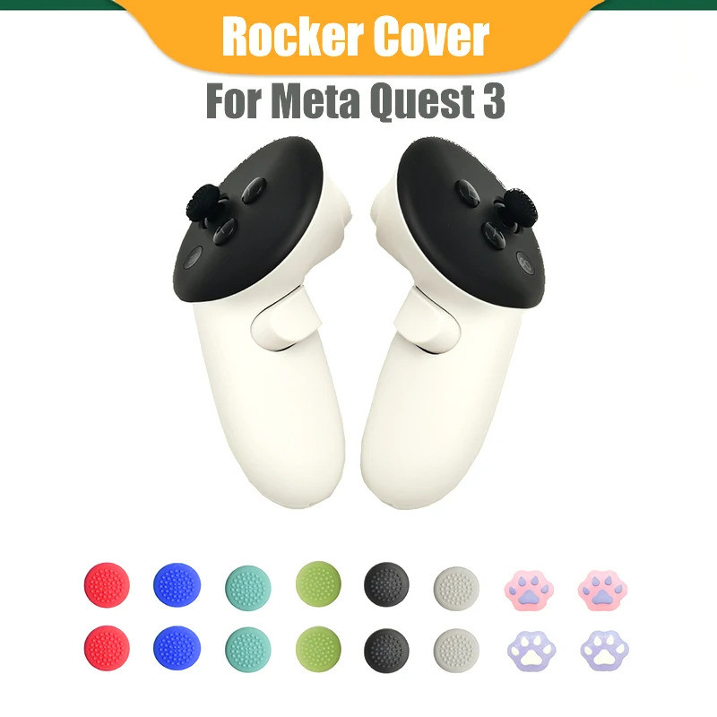 For Meta Quest 3 Rocker Cover VR Controller Thumb Stick Grip Skin Anti ...