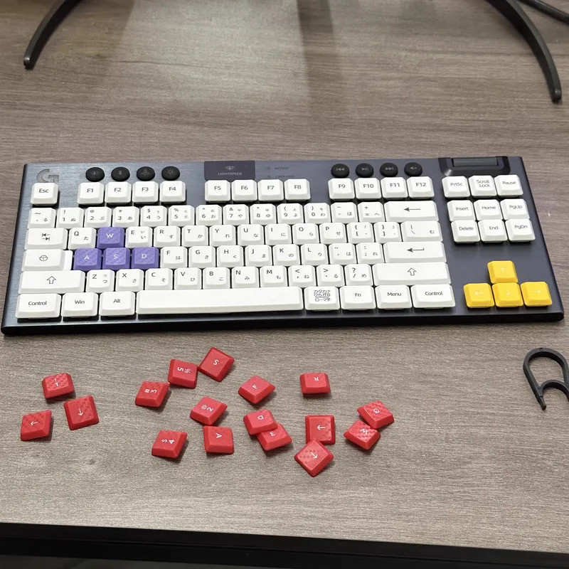 Carbon Fiber Pattern Custom Keycaps,PBT Keycaps,Compatible for Logitech ...
