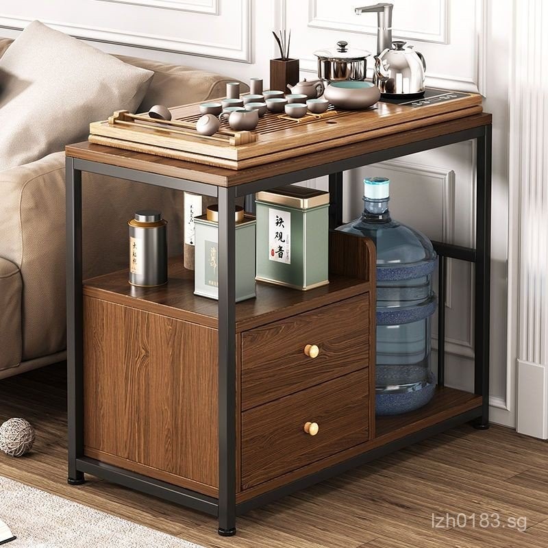 Small Tea Table by Sofa with Wheels, Tea Cabinet, Small Side Table ...