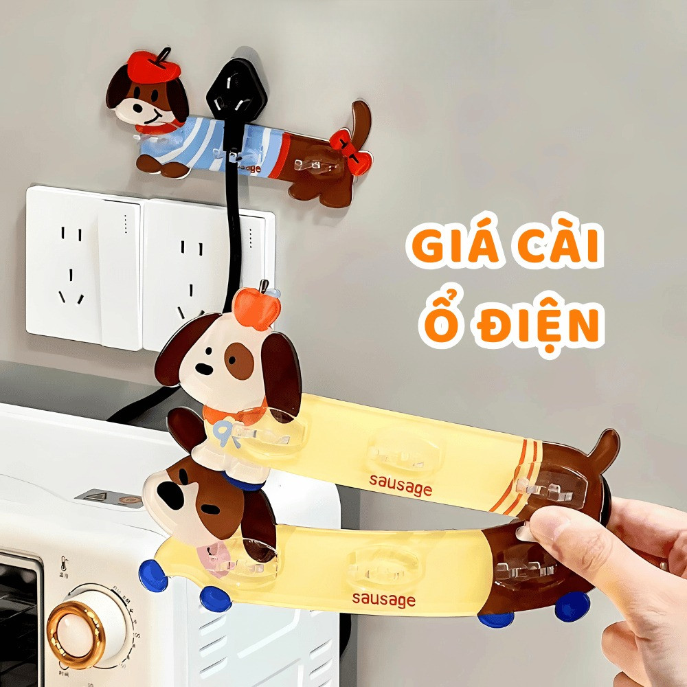Electrical Plug Hanger Wall-Mounted Electrical Socket Rack Without ...