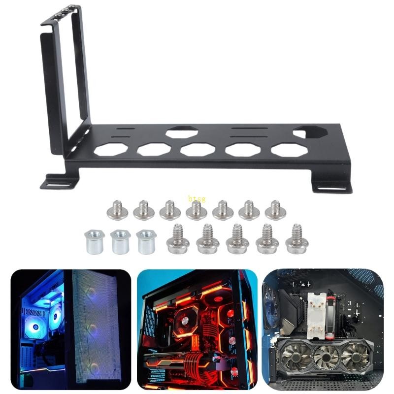 btsg Metal GPU Vertical Mount Bracket For Chassis Fan Mount Enhances PC ...