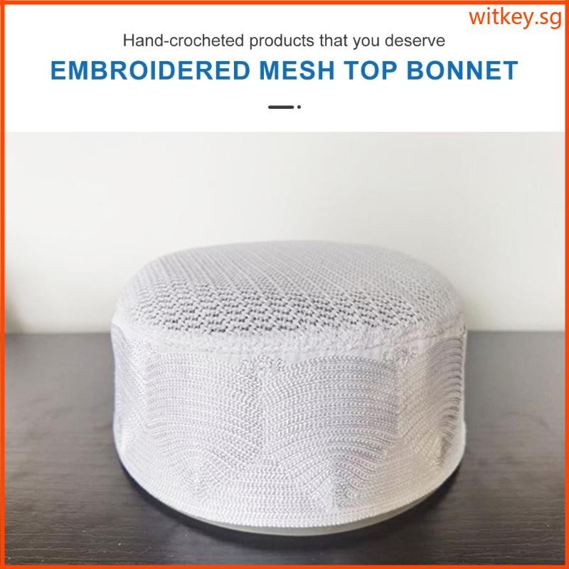 WIT Classical Muslims Men s Prayer Hat Kufi Caps with Detailed Pattern ...