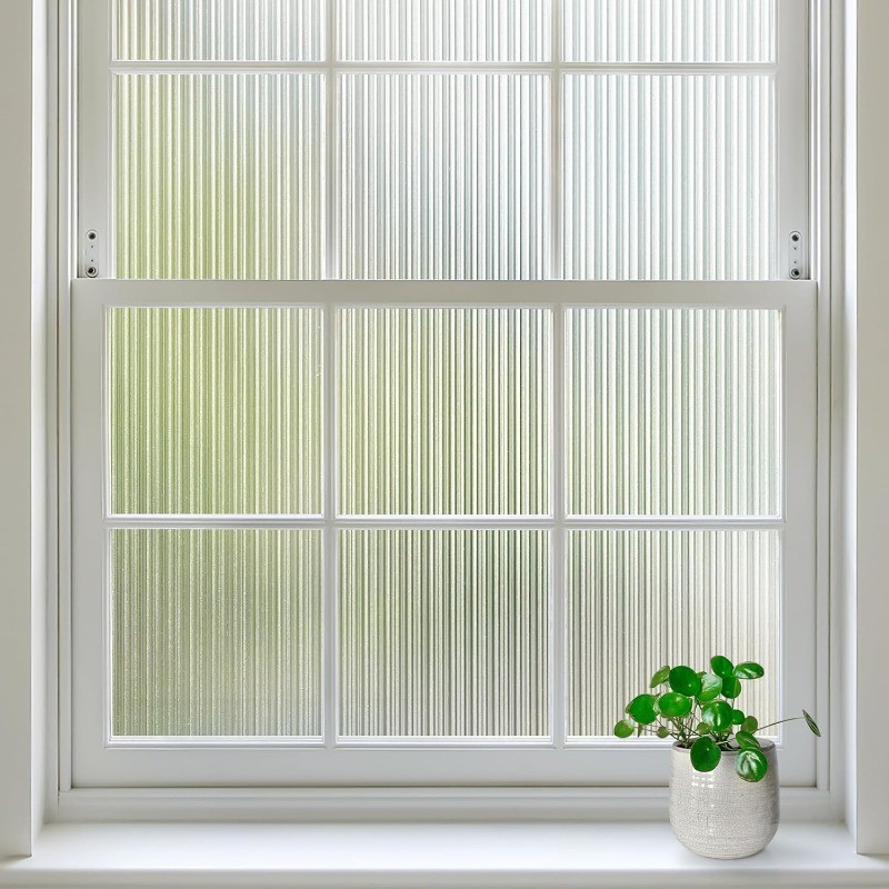 Opaque Window Film Privacy 3D Glass Decals Film Non Adhesive Static ...