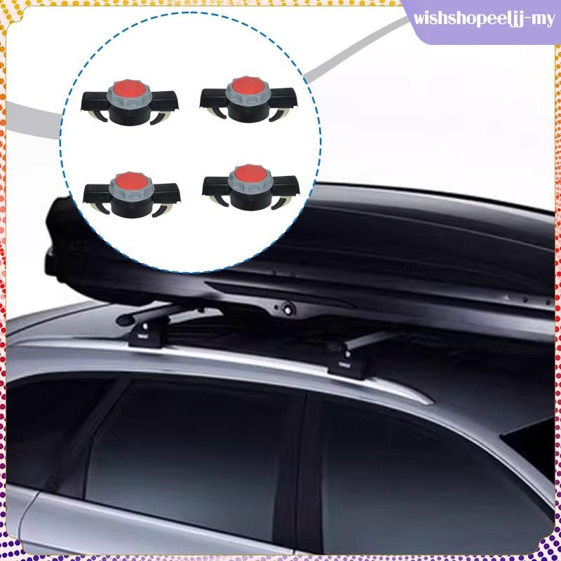 [WishshopeeljjMY] 4 Pieces Car Roof Box Clips Clamps Easily Install ...