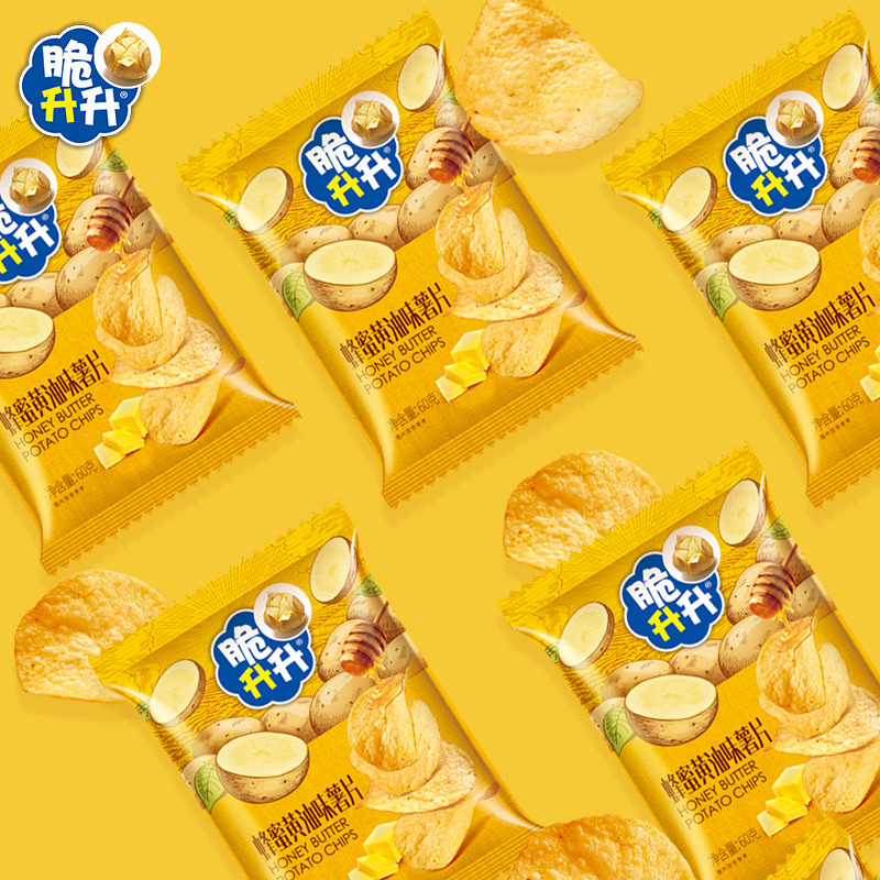 Crispy Rising Honey Butter Flavor Potato Chips Bagged Office Casual ...