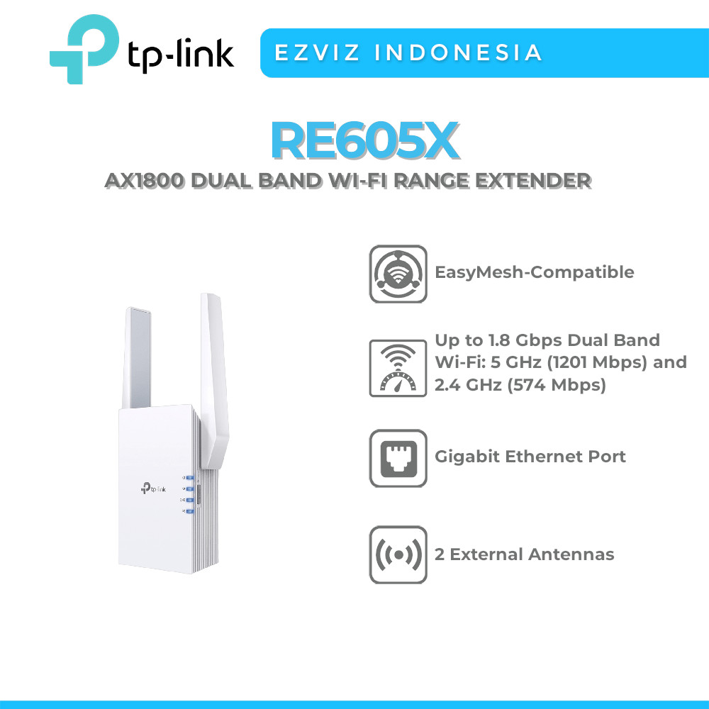 TP-LINK RE605X AX1800 DUAL BAND WI-FI RANGE EXTENDER | Shopee Singapore