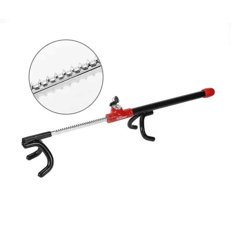 Hyper Tough Anti-Theft Steering Wheel Lock Red Black | Shopee Singapore