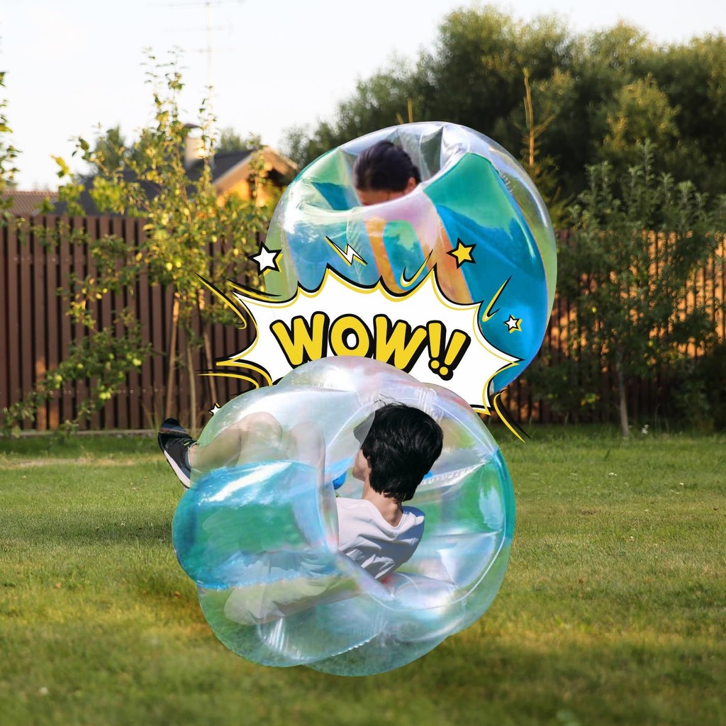 2-Pack Inflatable Bumper Balls for Kids - Giant Inflatable Zorb Balls ...