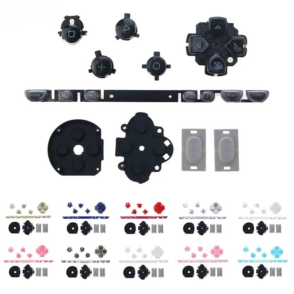 Repair Home Start Button with Rubber Conductive Pad replacement for PSP ...