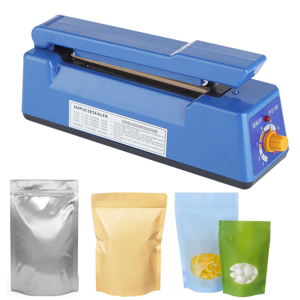 Sealing Machine Electric Heat Sealer Hand Press Vacuum Food Plastic Bag ...