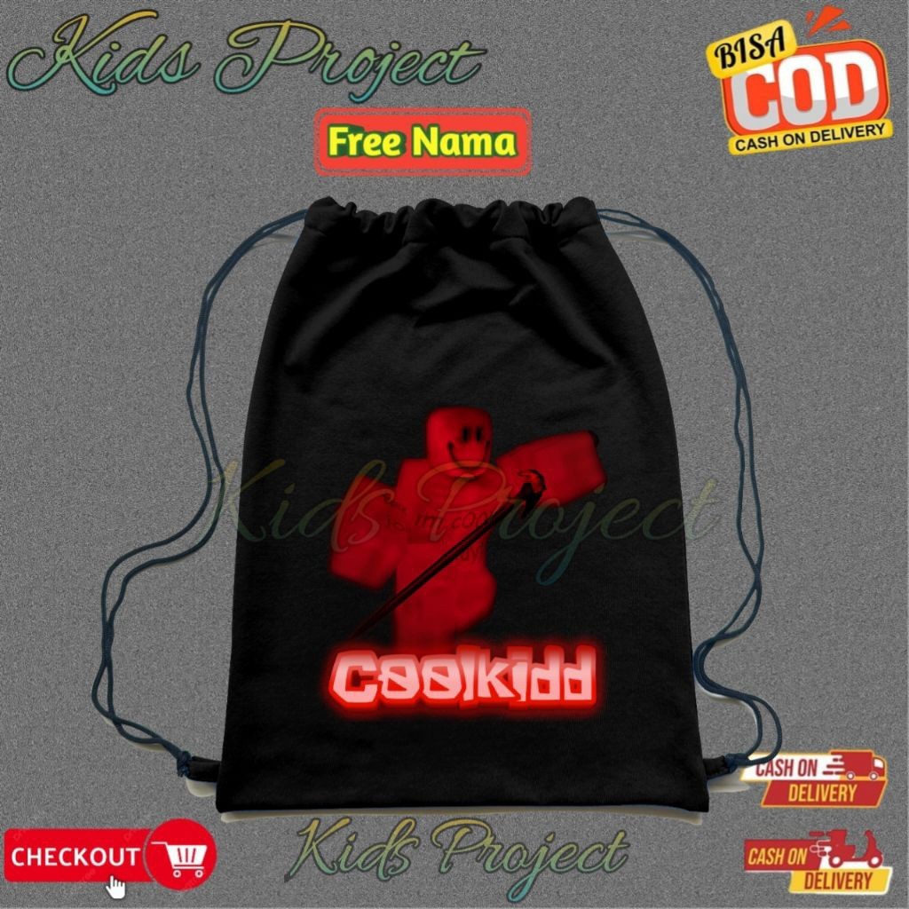 String Bag Coolkidd Forsaken Roblox Character Children's Drawstring Bag ...