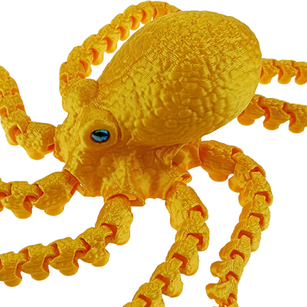3D Printed Octopus Animals Toy Articulated Animal Decorative Model ...