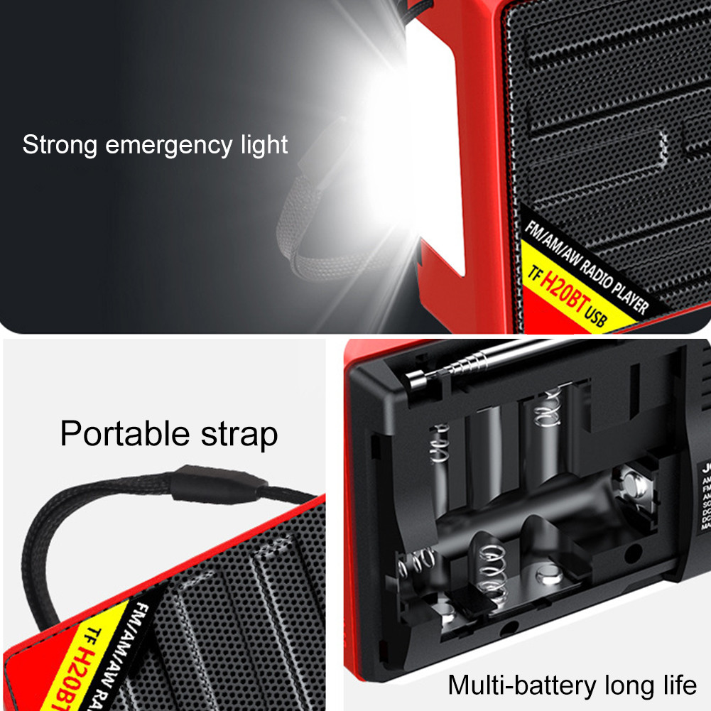 FM/AM/SW Full Band Portable Radio with 3.5mm Headphone Jack Portable ...