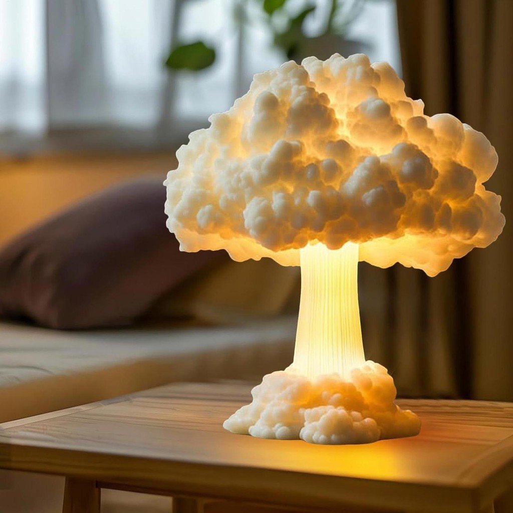 Mushroom Night Light Cute Mushroom Desk Lamp 3D Printed Nightlight with ...