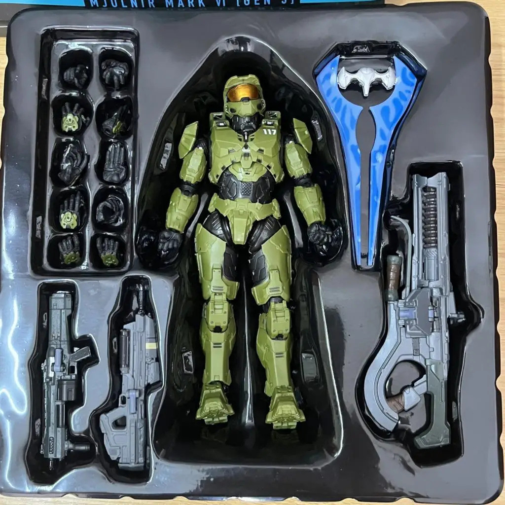 Master Chief Figure Jazwares Spartan Palmer MK VII Infinite Mjolnir MK ...