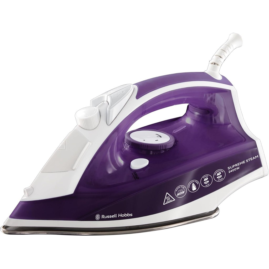 Russell Hobbs Supreme Steam Iron, Powerful Vertical steam Function, Non ...