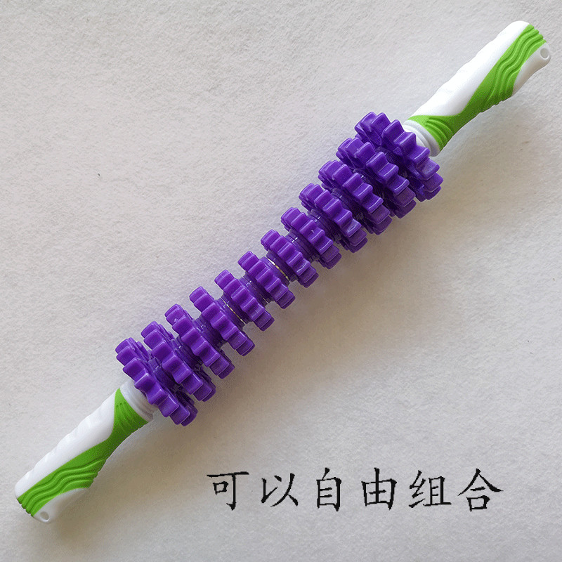 Yoga Meridian Stick Muscle Relaxation Massage Stick Roller Spike Gear ...