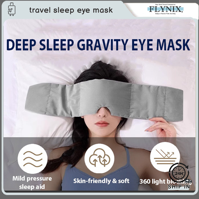 Gravity Eye Mask Mild Pressure Deep Sleep Aid Eye Cover Relax Eyepatch ...