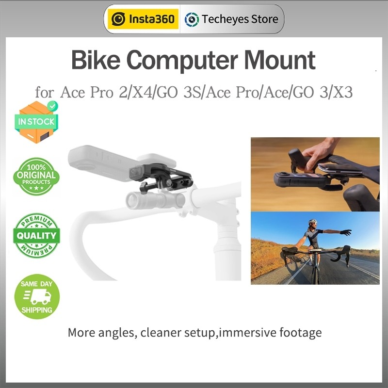 Insta360 Bike Computer Mount for Insta360 X5/GO Ultra/Ace Pro 2/X4/GO 3S/Ace Pro/Ace/GO 3/X3 ...