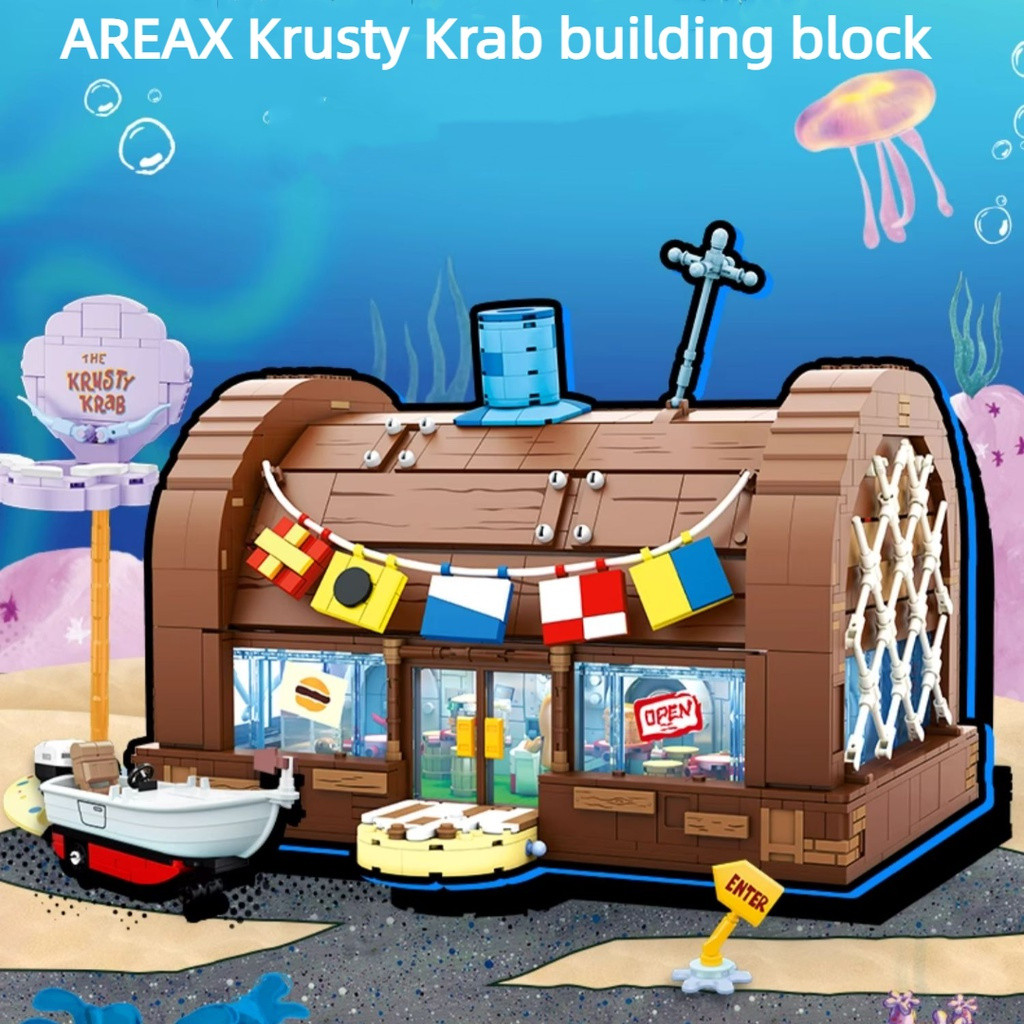 Areax Cartoon SpongeBob SquarePants Crab Castle King Restaurant ...