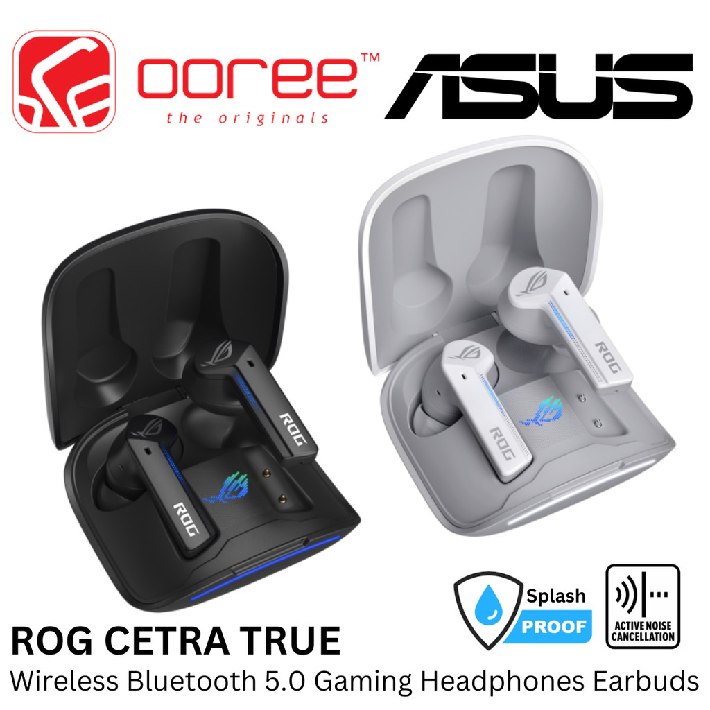 ASUS ROG CETRA TRUE WIRELESS GAMING EARBUDS HEADPHONES WITH LOW-LATENCY ...