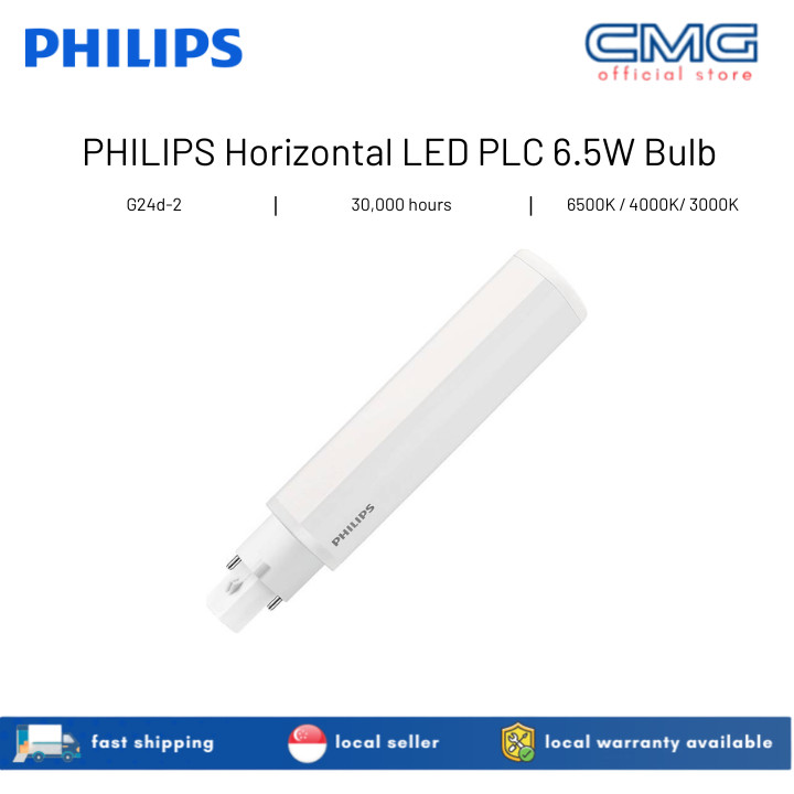 Philips Horizontal LED CorePro Bulb PLC G24d-2 | 6.5W 3000K/4000K/6500K ...