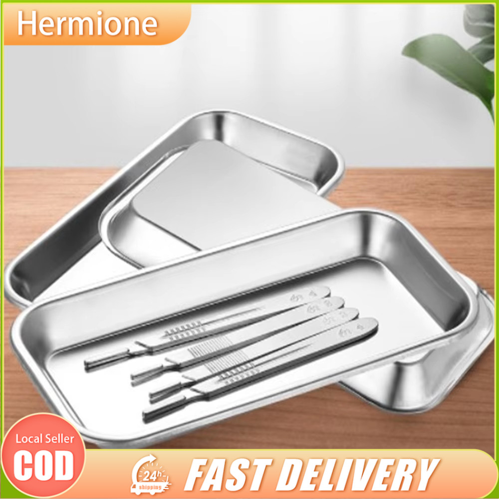 201 Stainless Steel Dental Tray Profession 22.2x11.4x2cm Medical Tray ...