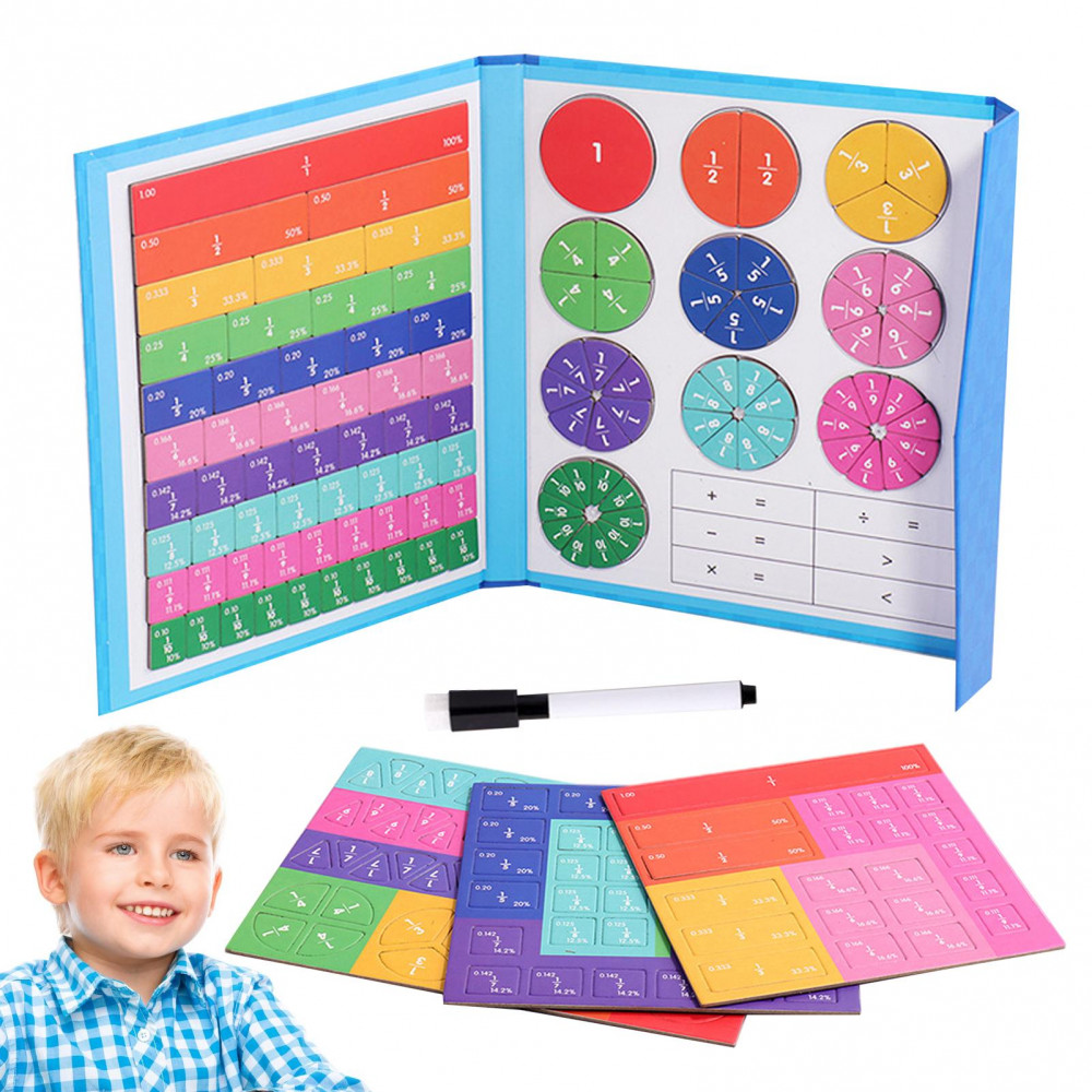 Magnetic Math Manipulatives,Magnetic Fraction Tiles & Fraction Circles ...