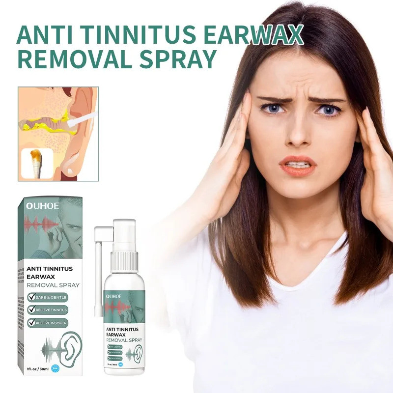 30ml Anti Tinnitus Earwax Removal Spray Relieving Health Tinnitus Fluid ...