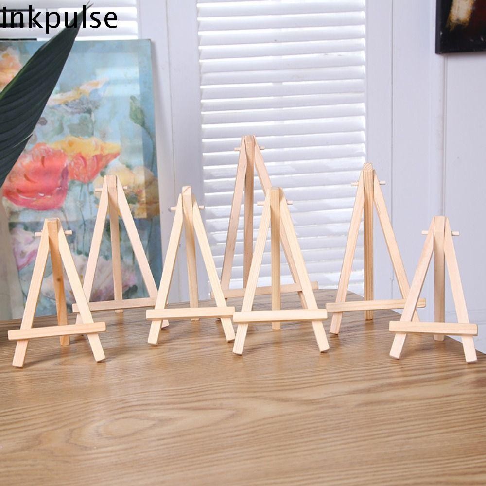 INKPULSE Triangle Display Stand, Small Foldable Wood Mini Easel, Stand ...
