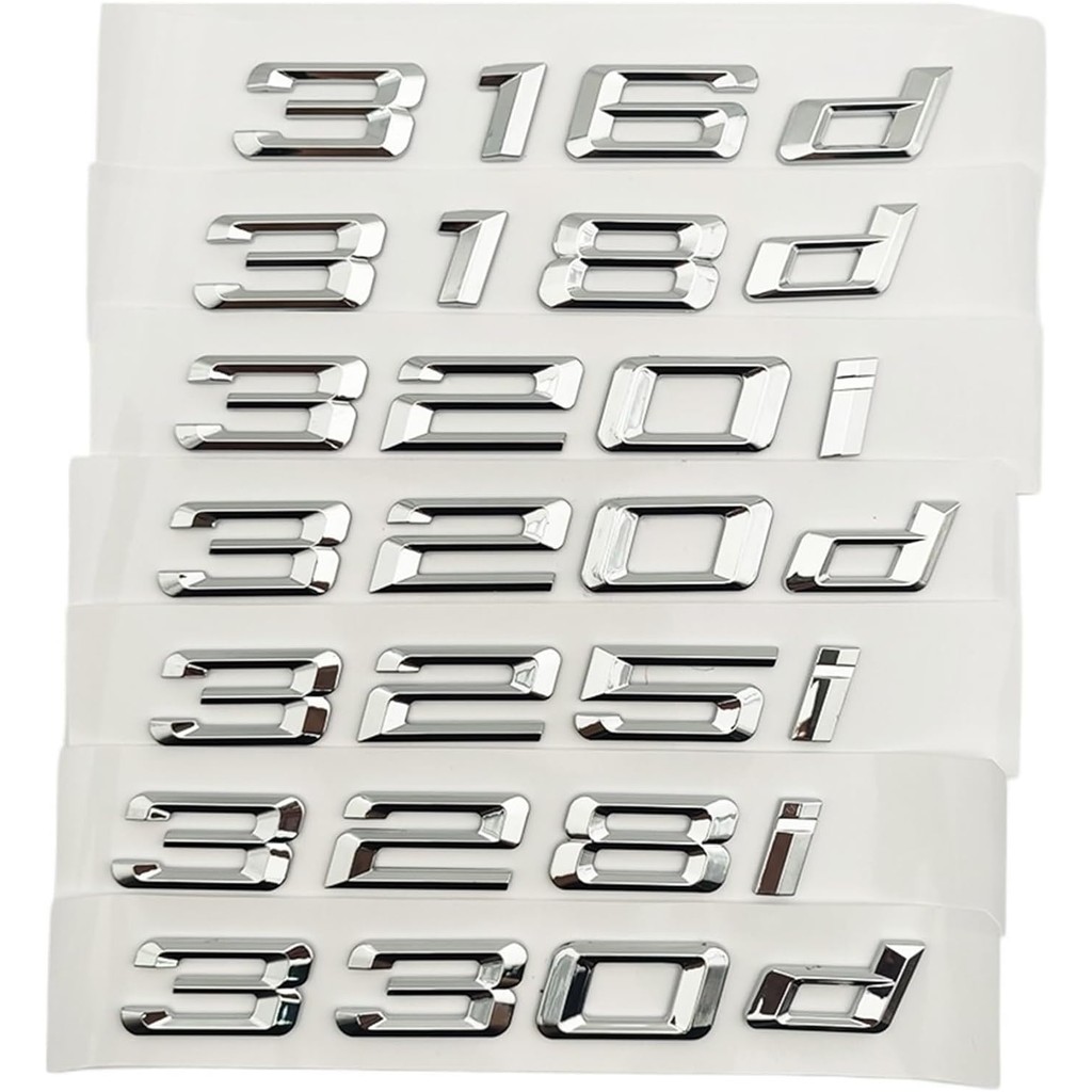 3D ABS Logo car Trunk Sticker for 316i, 318i, 320i, 325i, 330i, 330d ...