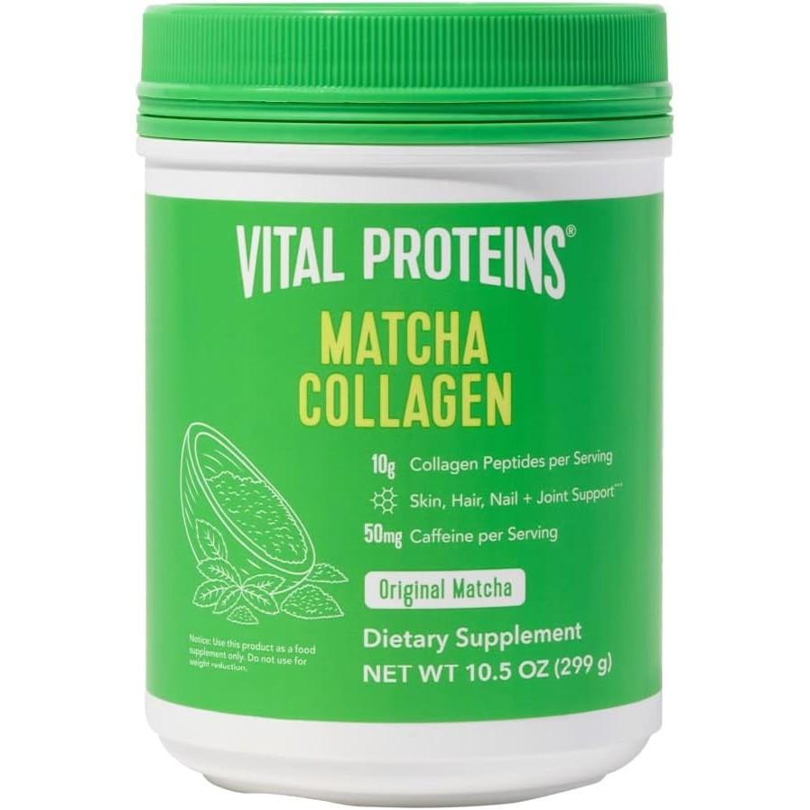 Vital Proteins Matcha Collagen Peptides Powder Supplement, Matcha Green ...