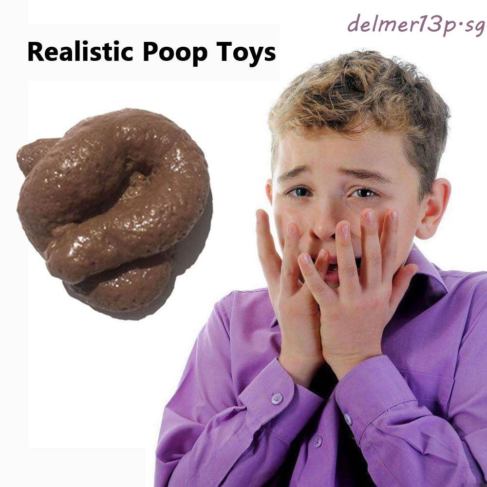DELMER13P Realistic Shit Toys Creative Turd Amazing Fake Poop | Shopee ...