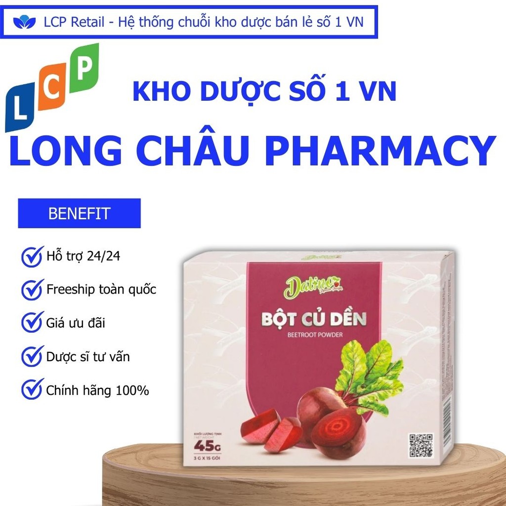 Datino pure beetroot powder (15 packs x 3g) - Long Chau Pharmacy ...