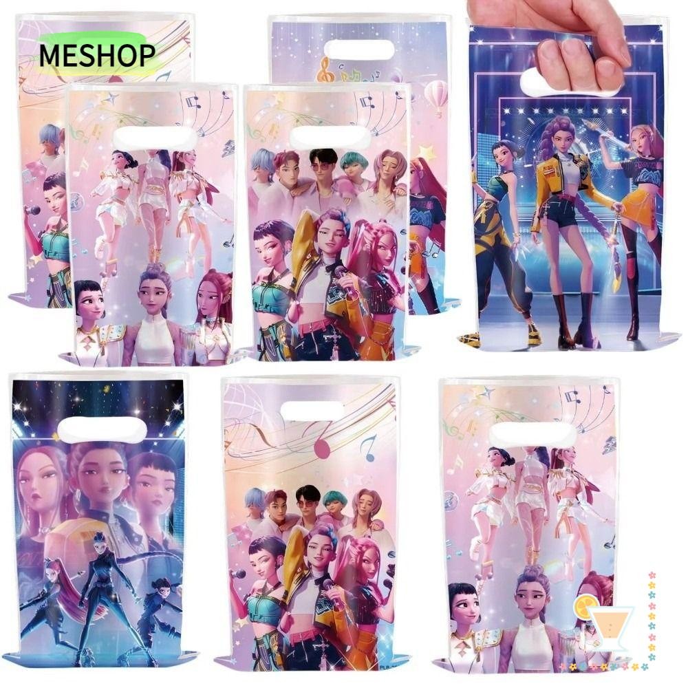 MESHOP 10PCS Cartoon Handbag, Rumi Mira Zoe Anime Figure Kpop Demon ...