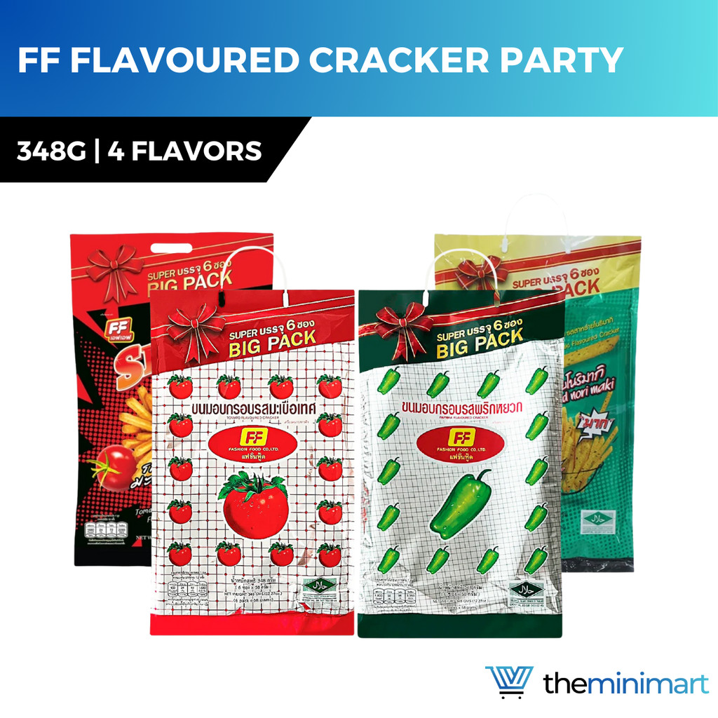 FF Crispy Flavoured Cracker Party Size 348g – Tasty Snack, Tomato ...