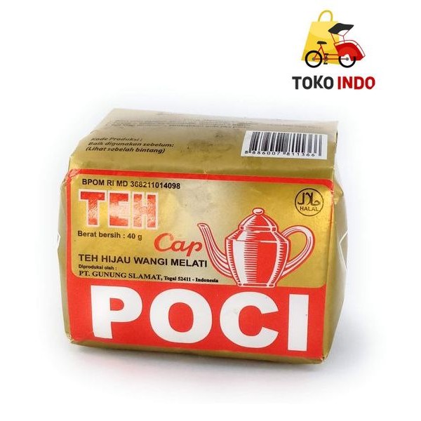 Teh Cap Poci Mas Poci Gold Green Tea Jasmine Loose 40g | Shopee Singapore