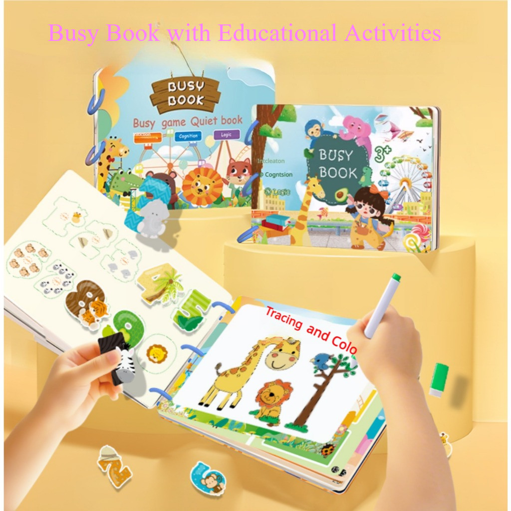 Busy Book for Kids - Interactive Learning and Play, Ideal for Ages 1-6 ...
