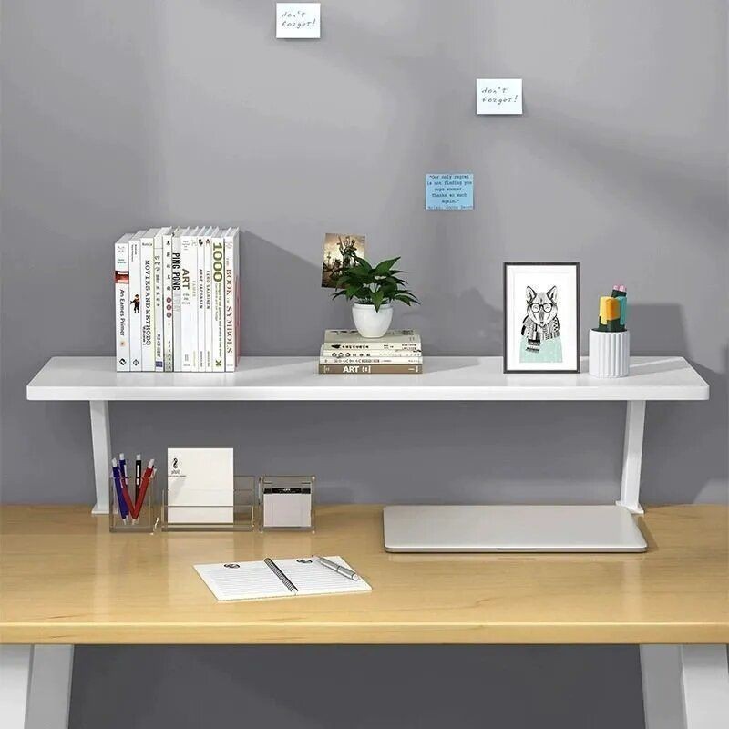 [48H ] Suspended Desktop Elevated Rack Desktop Bookshelf Shelf Layered ...